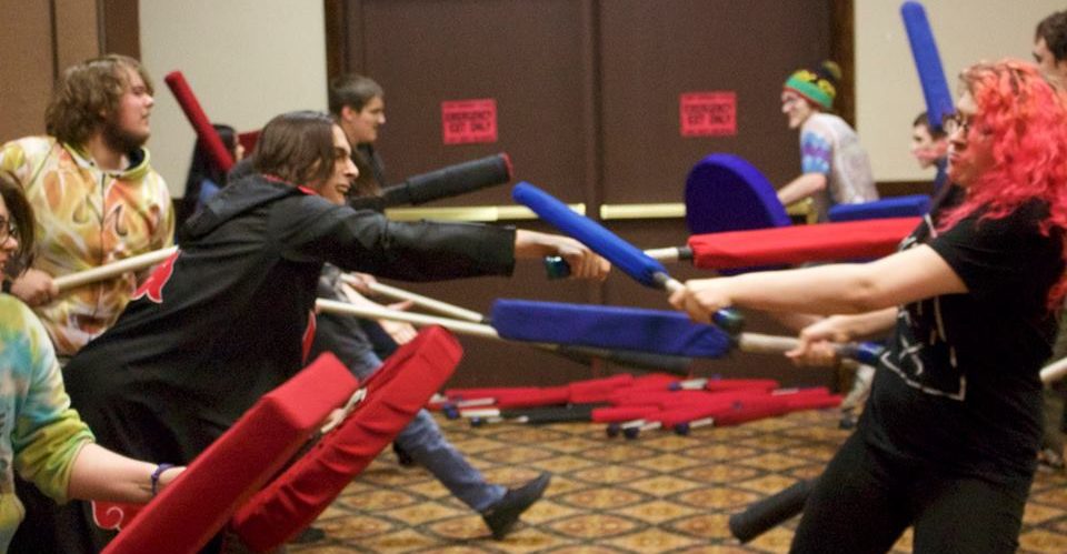 Convention Foam Fighting - Chicago Steampunk Exposition